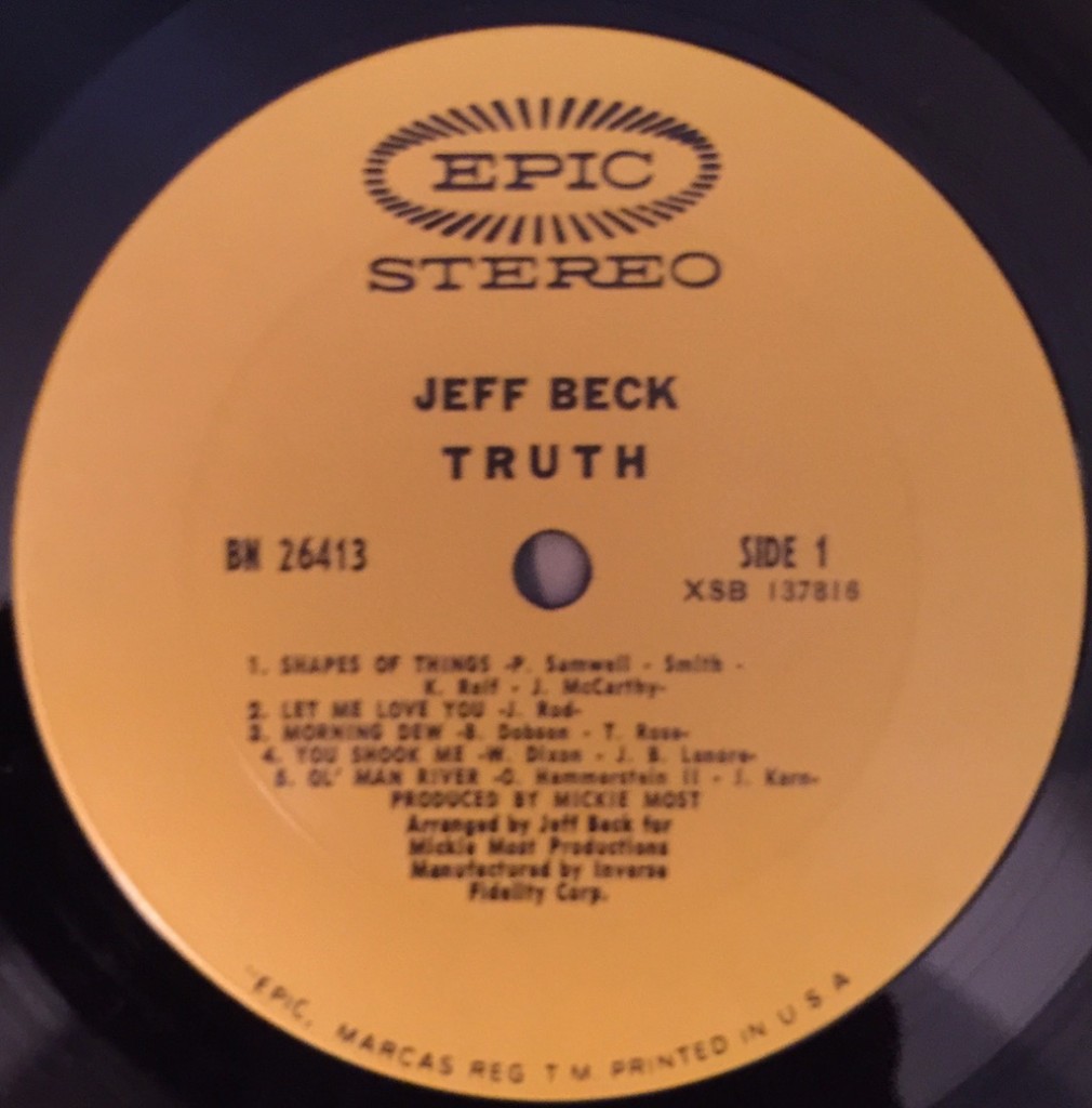 TRUTH- Jeff Beck (Group) - The Vinyl Press