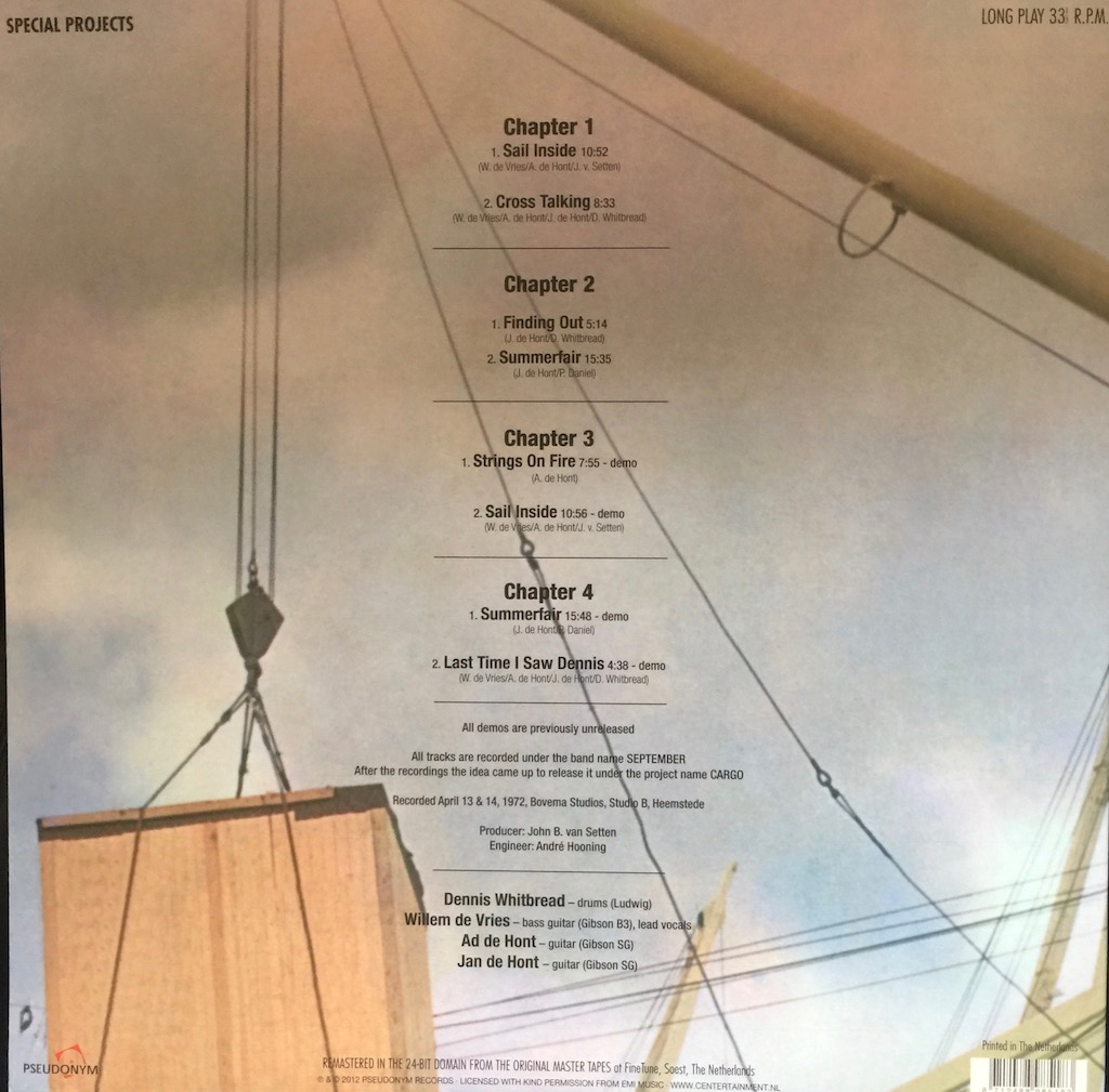 Cargo a/k/a September - The Vinyl Press